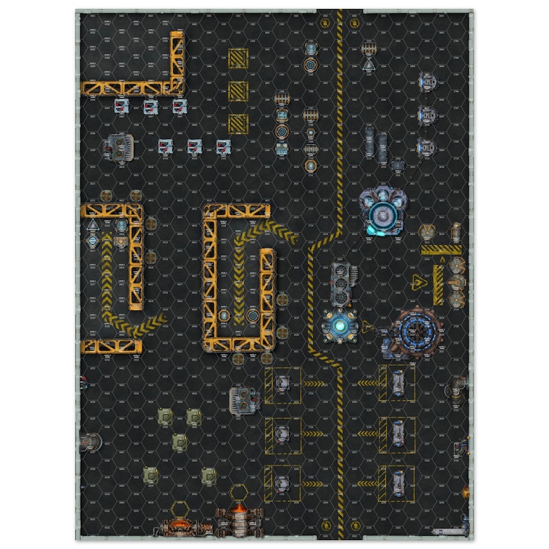Factory Custom Battletech Battlemap Matte Paper Poster 75x100 Cm ...