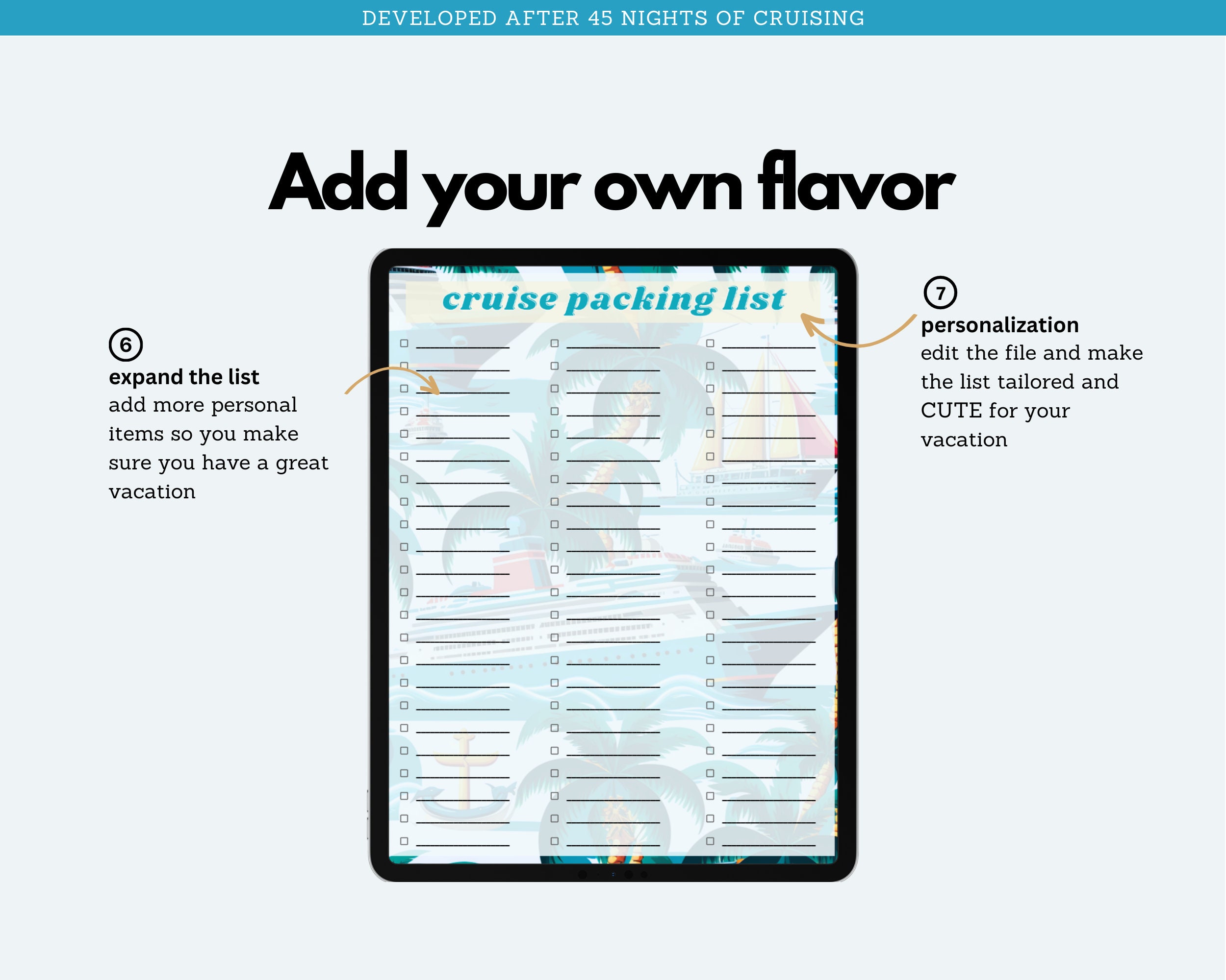 Effortless Cruise Packing Checklist, Instant Download, Printable, PDF ...
