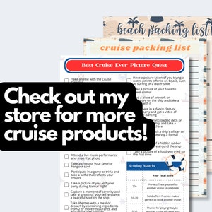 Effortless Cruise Packing Checklist, Instant Download, Printable, PDF ...