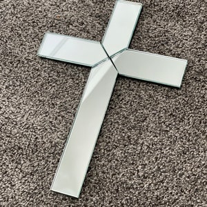 Wall Mounted Mirrored Cross - Etsy