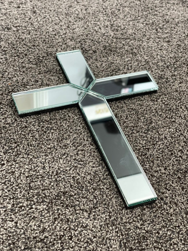 Wall Mounted Mirrored Cross - Etsy