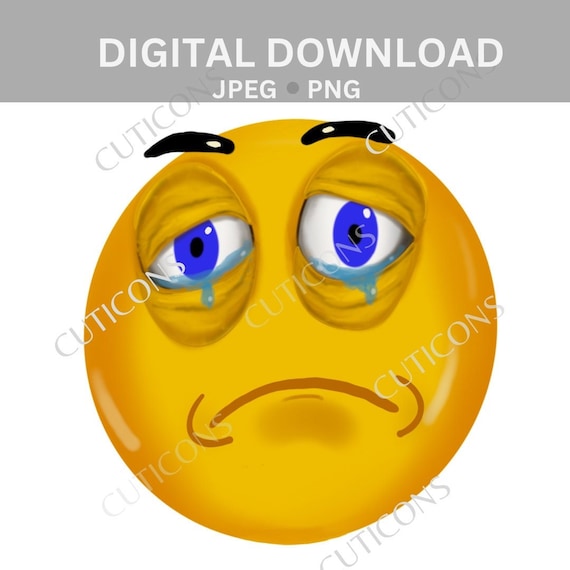 Smiley Emoticon Emotion Clip Art Crying Emoji Png Download 1280