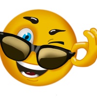 Cool Winking Emoji, Download, Png File, Jpeg File, Printable, Card ...