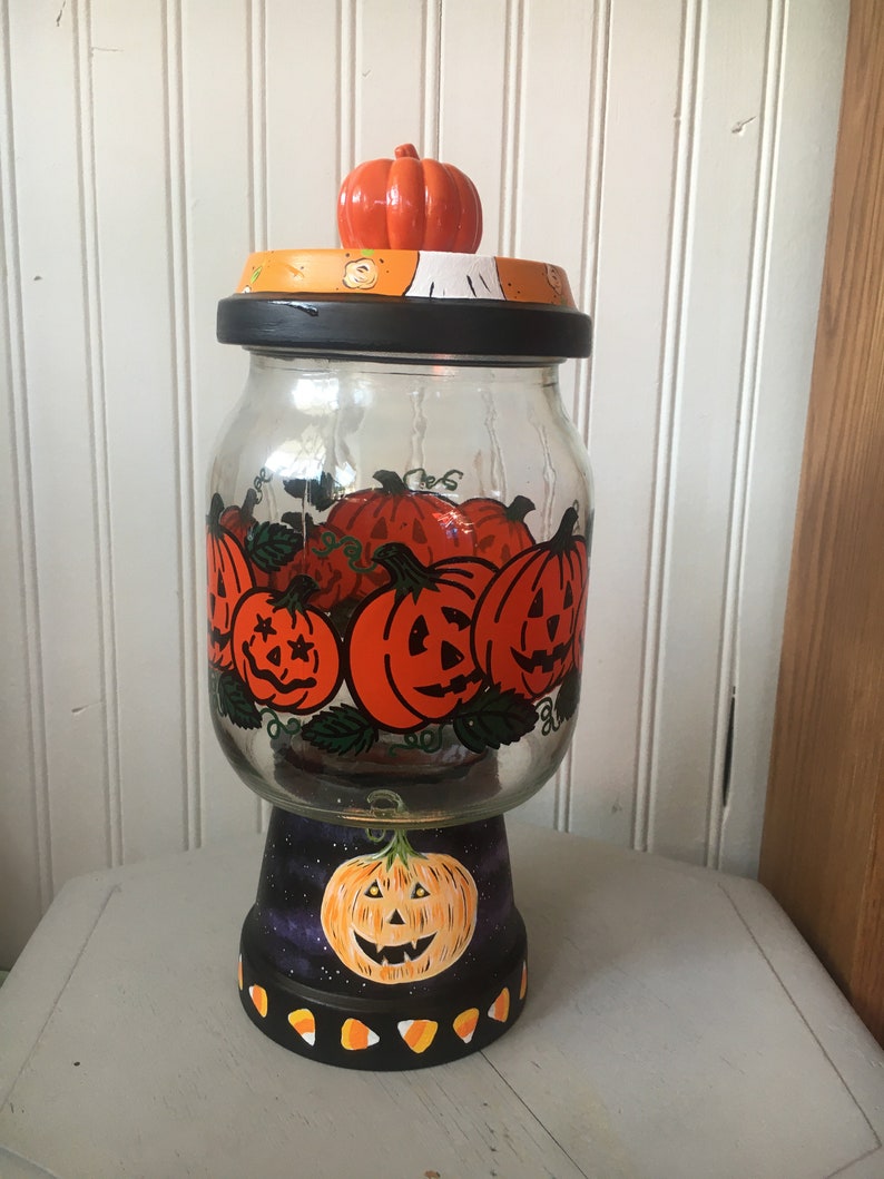 Halloween Candy/cookie Jar - Etsy