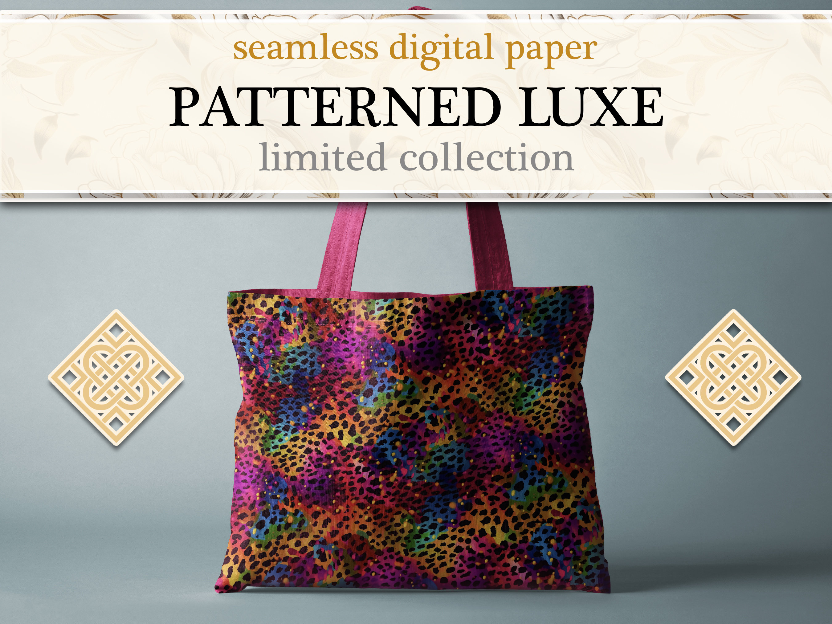 Rainbow Leopard Digital Paper Background, Digital Rainbow Leopard Paper ...