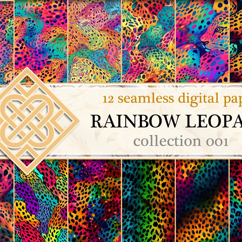 Rainbow Leopard Dress - Etsy UK