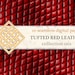 Red Leather Texture Background, Tufted Leather Digital Paper Set ...