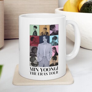 Bts Mug Suga Min Yoongi the Eras Tour Mug Bts Kpop Mug Custom Gift for Army Kpop Fan Gift for ...