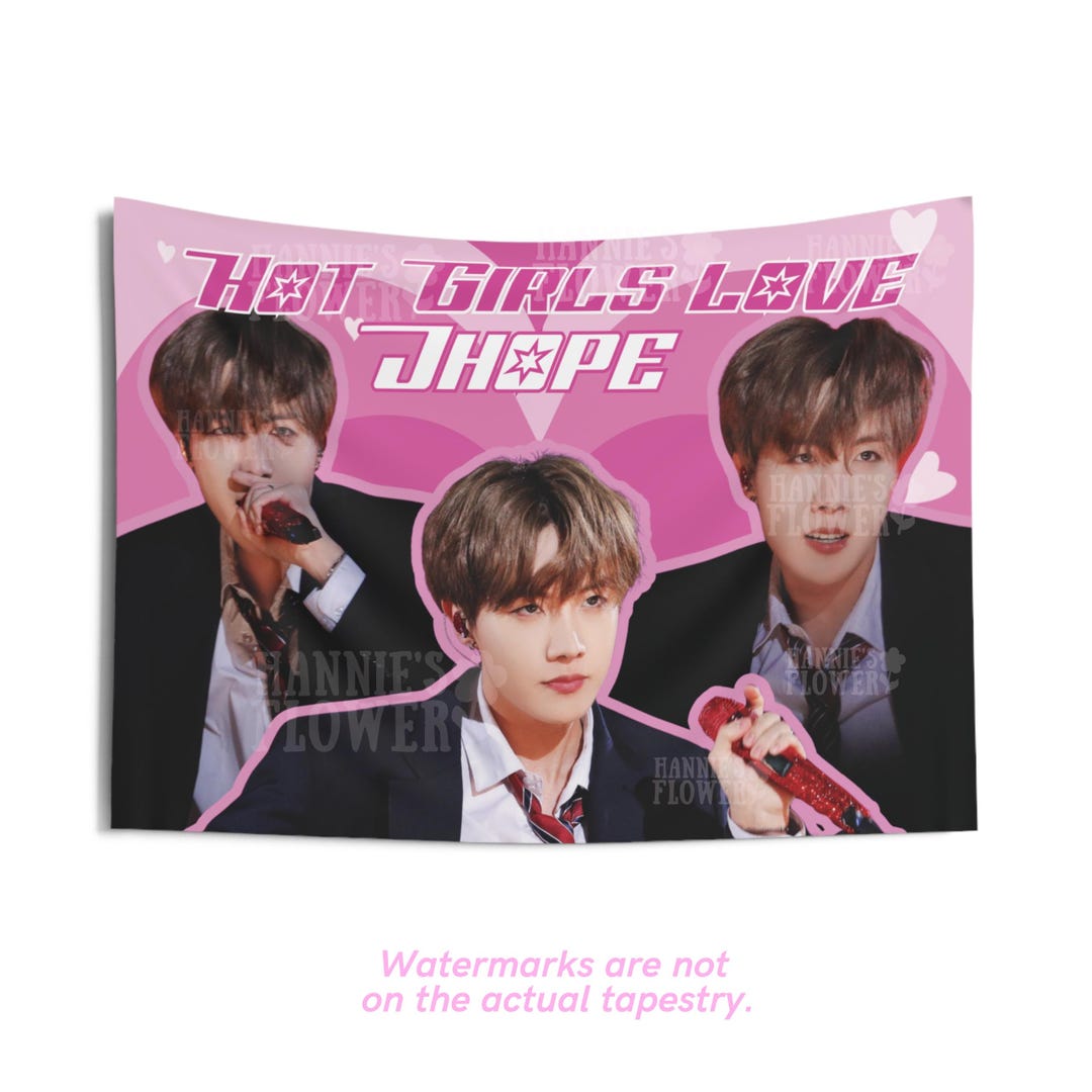 Jhope BTS Hot Girls Concert Flag, BTS Army Kpop Banner, Wall Tapestry ...