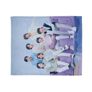 BTS Blanket, Bts Group Photo Blanket, BTS Personalized Blanket, Gift ...