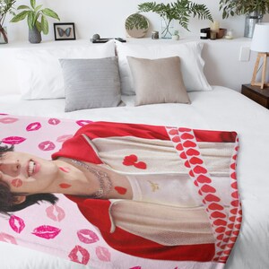 Jake Enhypen Photo Blanket Enhypen Personalized Merch Velveteen Blanket ...