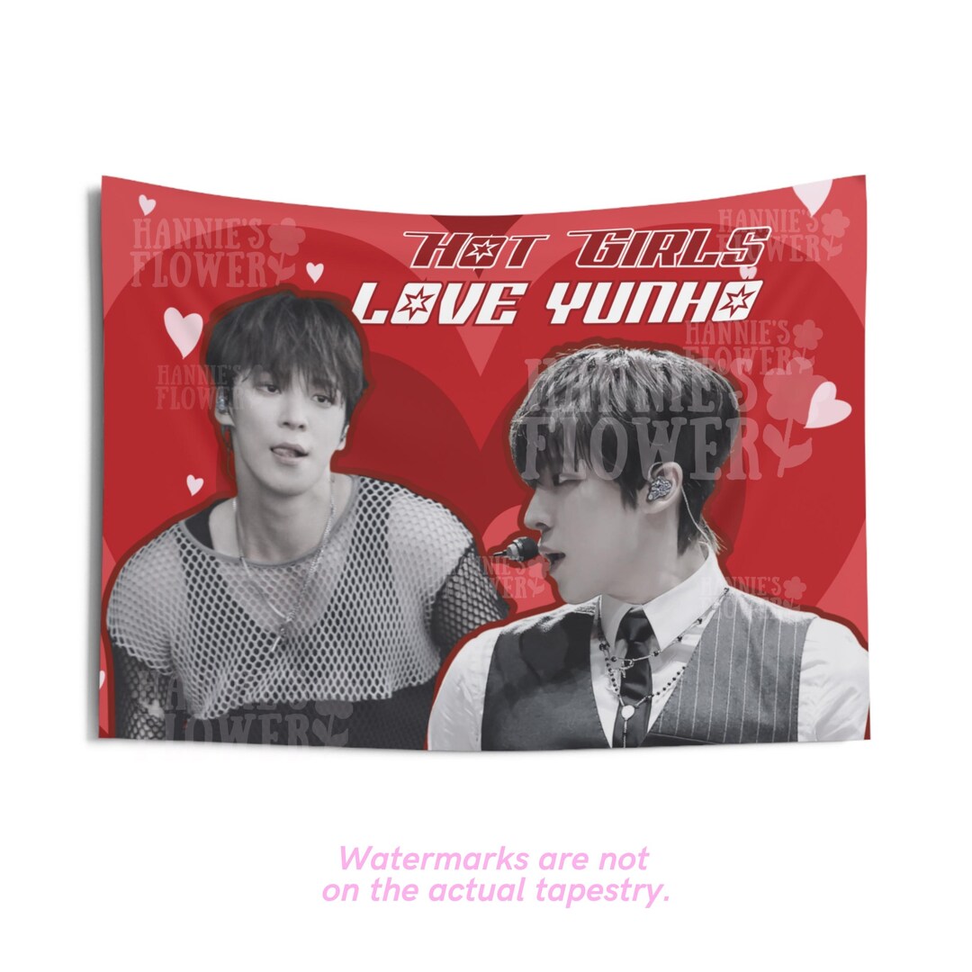 Yunho Ateez Hot Girls Concert Flag, Ateez Kpop Flag, Ateez Photo Banner ...