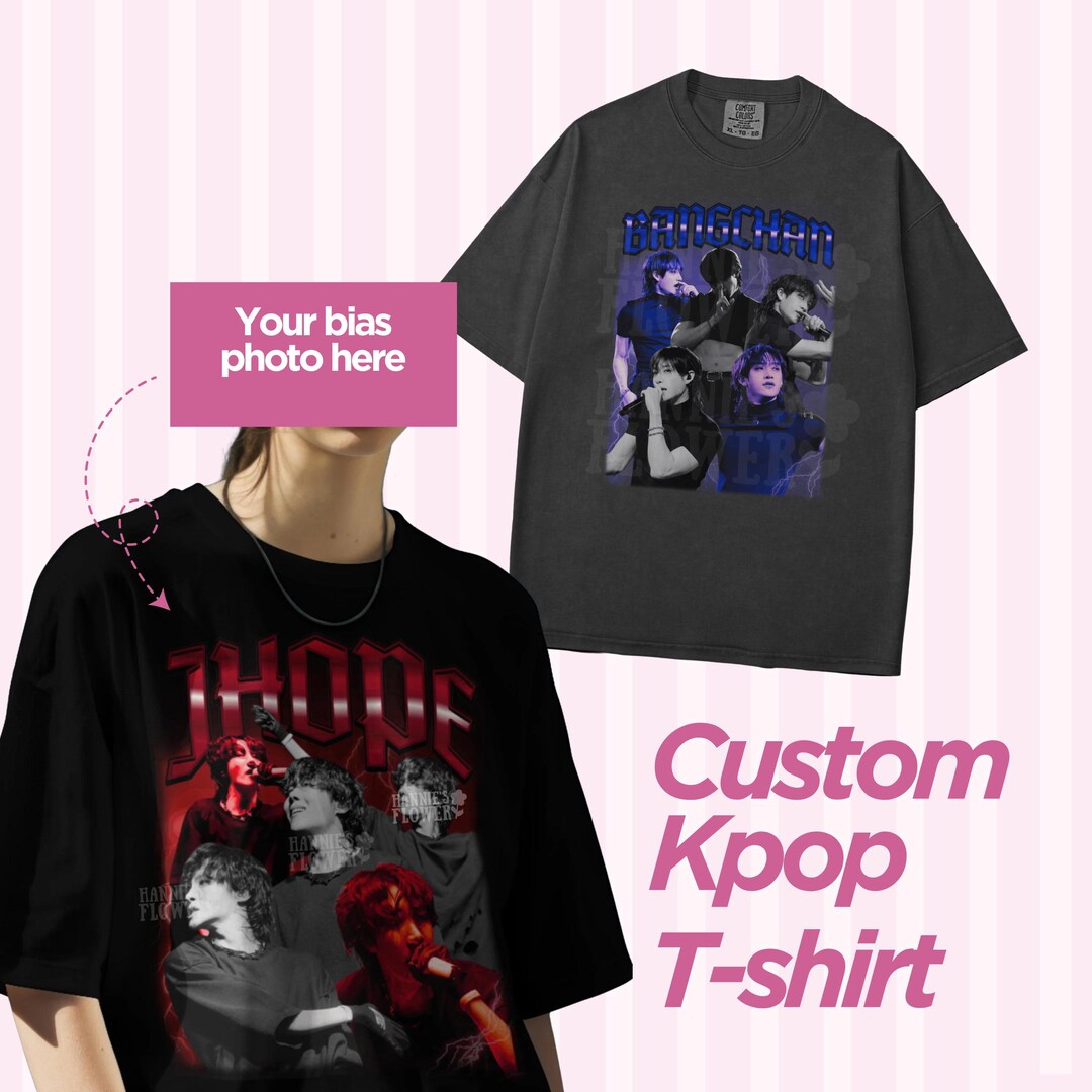 Custom Kpop Tshirt, Custom Kpop Bias Shirt, Kpop Custom Banner Flag ...