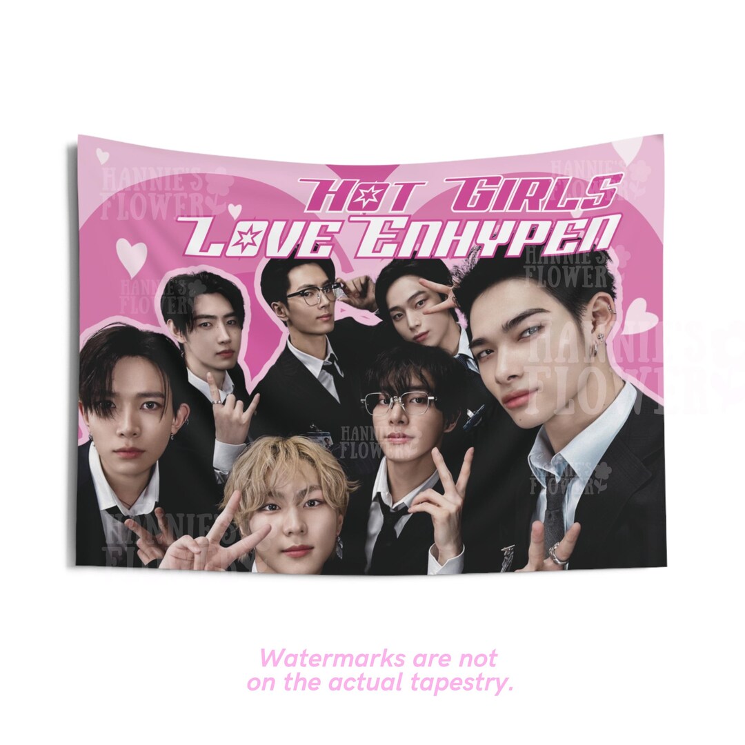 Enhypen Hot Girls Concert Flag, Enhypen Kpop Banner, Wall Tapestry ...
