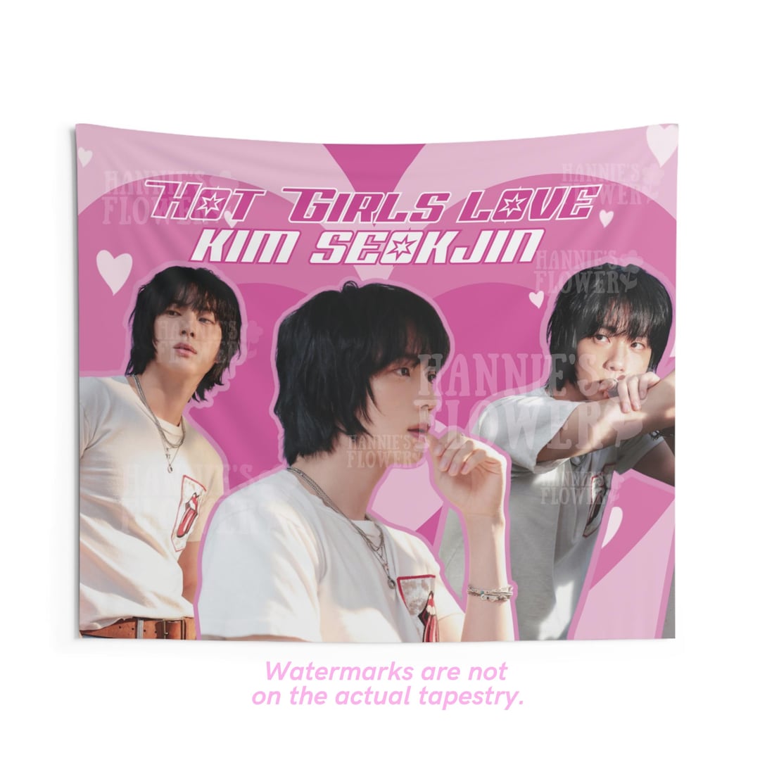 Jin BTS Hot Girls Concert Flag, BTS Army Kpop Banner, Wall Tapestry Bts ...