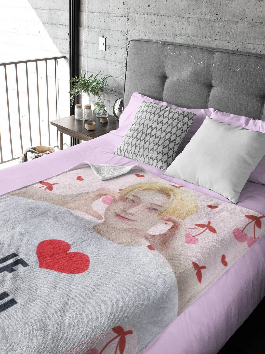 Sunoo Enhypen Photo Blanket, Enhypen Personalized Merch, Custom Gift ...