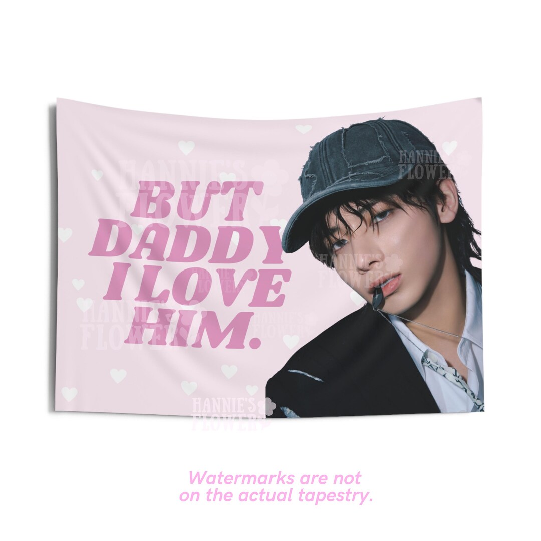 Taehyun TXT Flag, but Daddy I Love Him Kpop, Taehyun TXT Photo Banner, Gift for Moa, TXT Wall ...