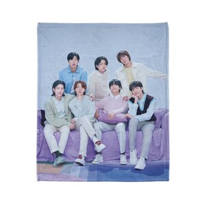 BTS Blanket, Bts Group Photo Blanket, BTS Personalized Blanket, Gift ...