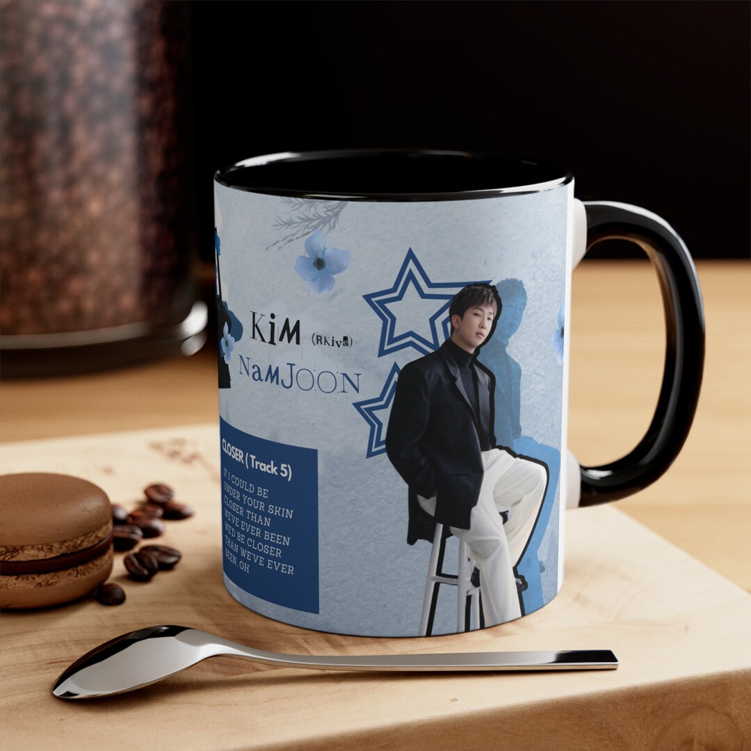 Bts Rm Indigo Mug Custom K-pop Mug Kim Namjoon BTS Rm Mug Army K-pop ...