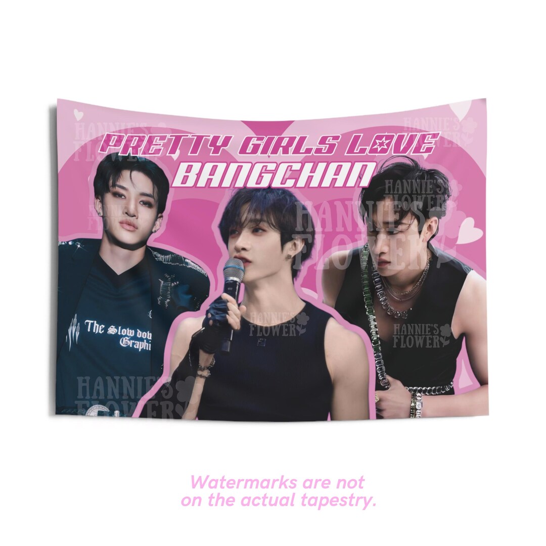 Bangchan Stray Kids Pretty Girls Concert Flag, Bangchan Stray Kids Kpop ...
