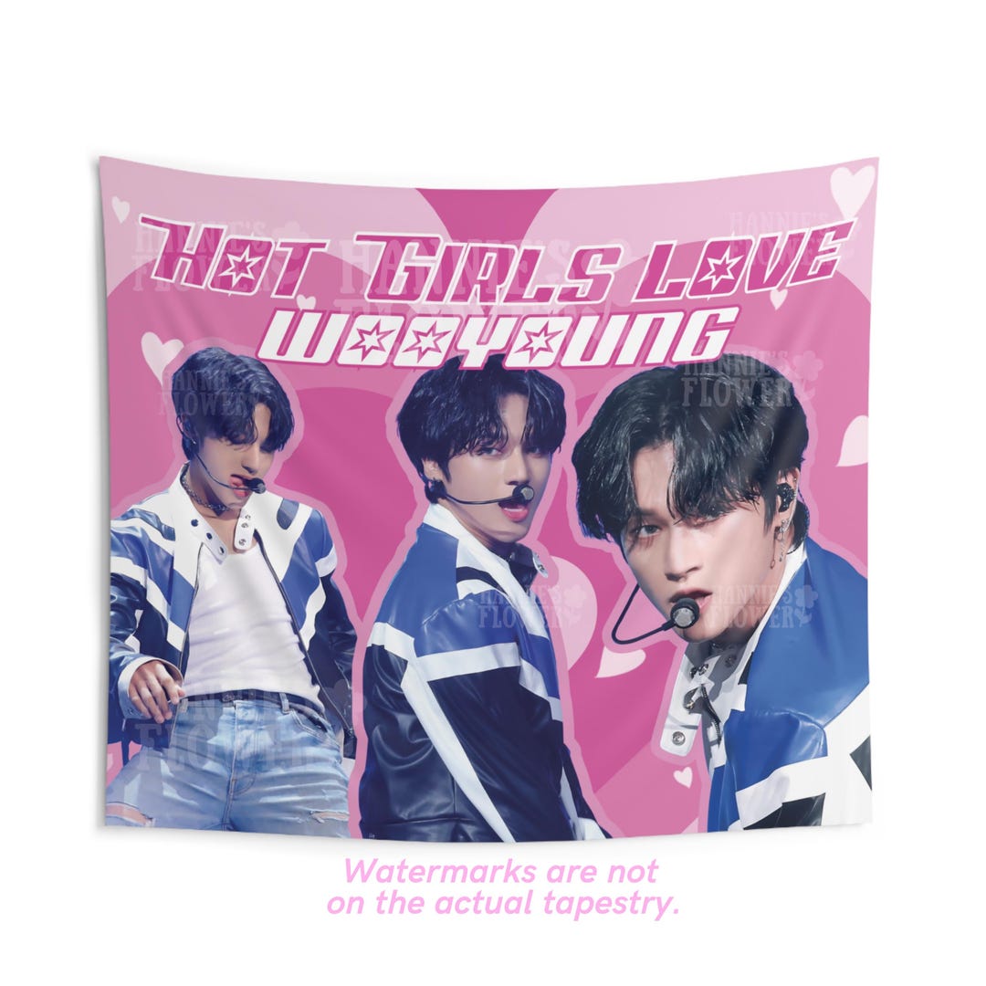 Wooyoung Ateez Hot Girls Concert Flag, Ateez Kpop Flag, Ateez Photo ...