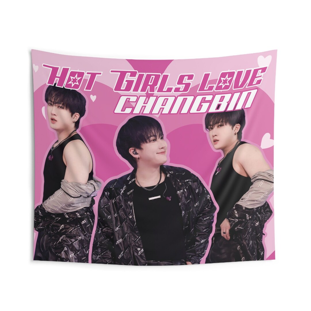 Changbin Stray Kids Hot Girls Concert Flag, Changbin Stray Kids Kpop ...
