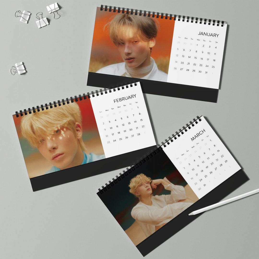 TXT Desk Calendar 2025, Kpop TXT Custom Calendar, Gift for Moa ...