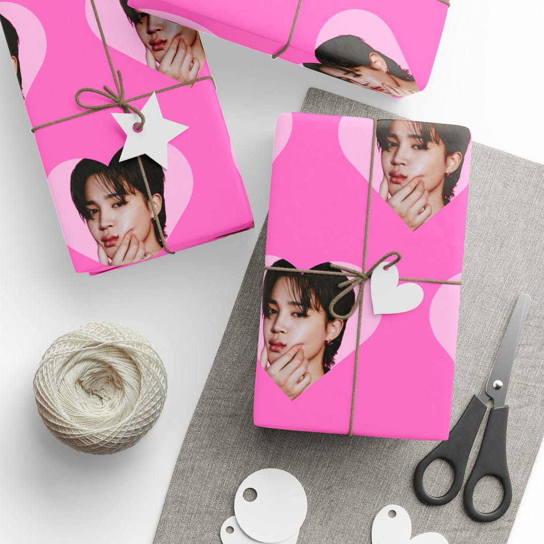 Jimin Bts Kpop Wrapping Paper, BTS Custom Kpop Wrapping Paper, Kpop ...