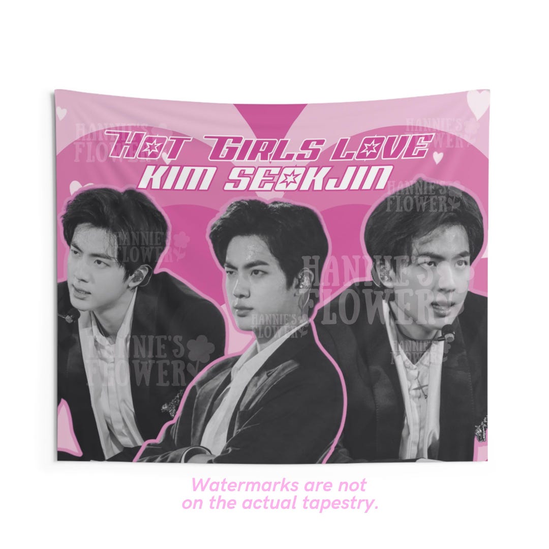 Jin BTS Hot Girls Concert Flag, BTS Army Kpop Banner, Wall Tapestry Bts ...