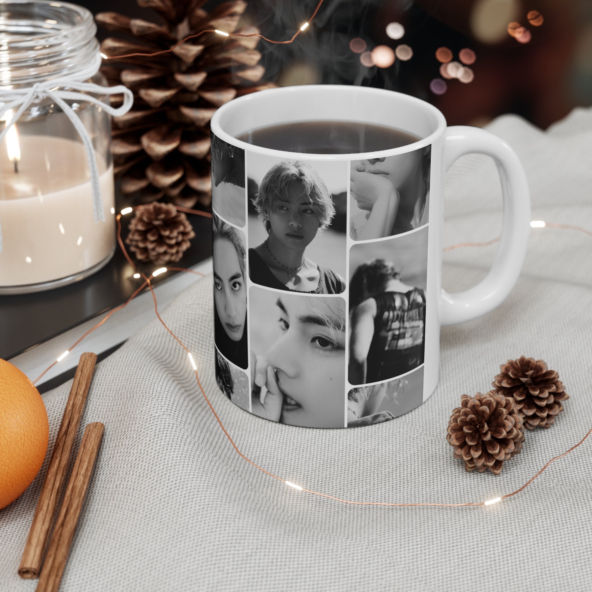 Custom K-pop Photo Mug Kim Taehyung V BTS V Layover Mug Army K-pop Gift ...