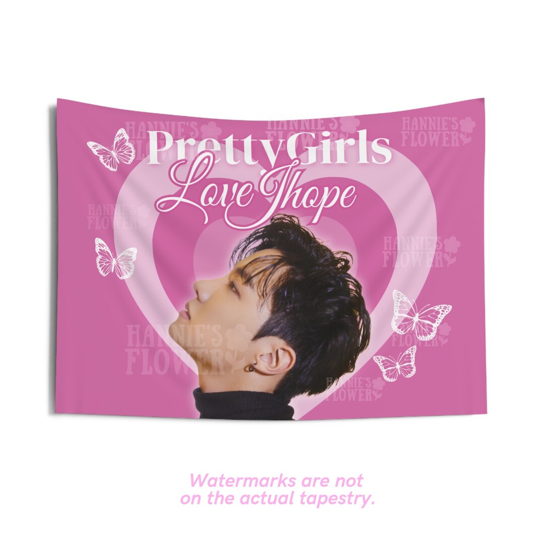 Jhope Pretty Girls Concert Flag, BTS Jhope Kpop Banner, Wall Tapestry ...
