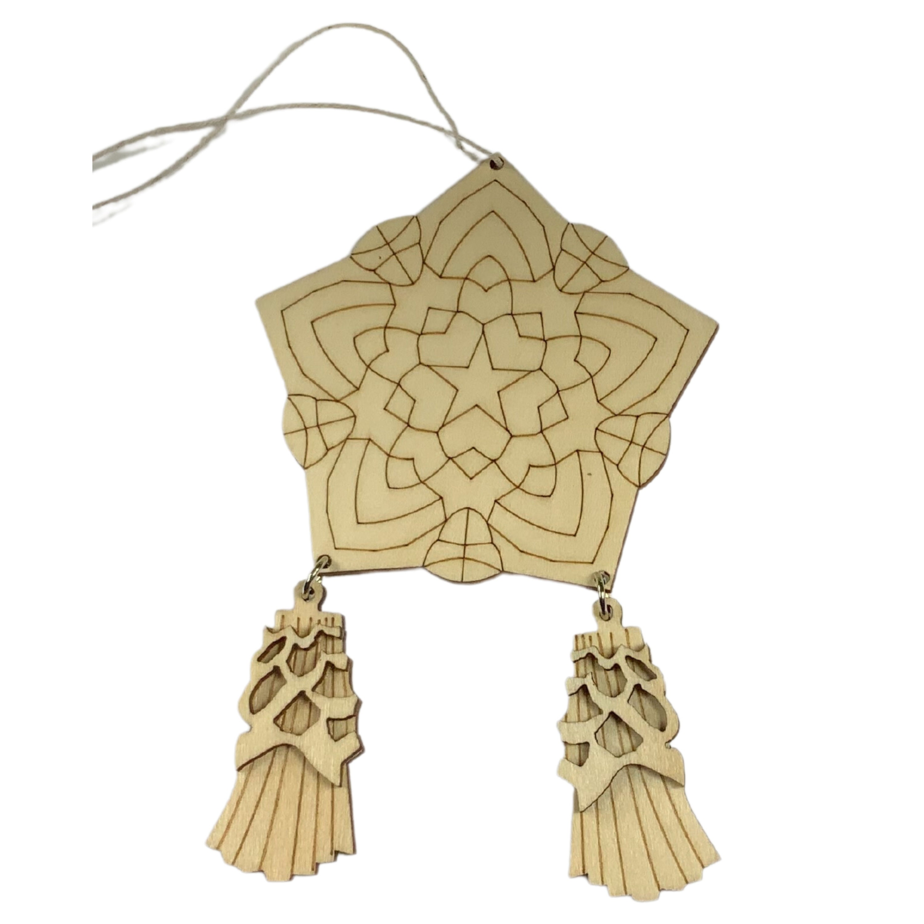 3-pack of Uncolored Philippine Christmas Tree Parol Ornaments set 1 - Etsy