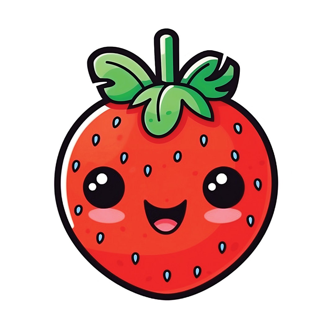 Strawberry Stickers, Berry Stickers, Fruit Decor Stickers, Planner ...