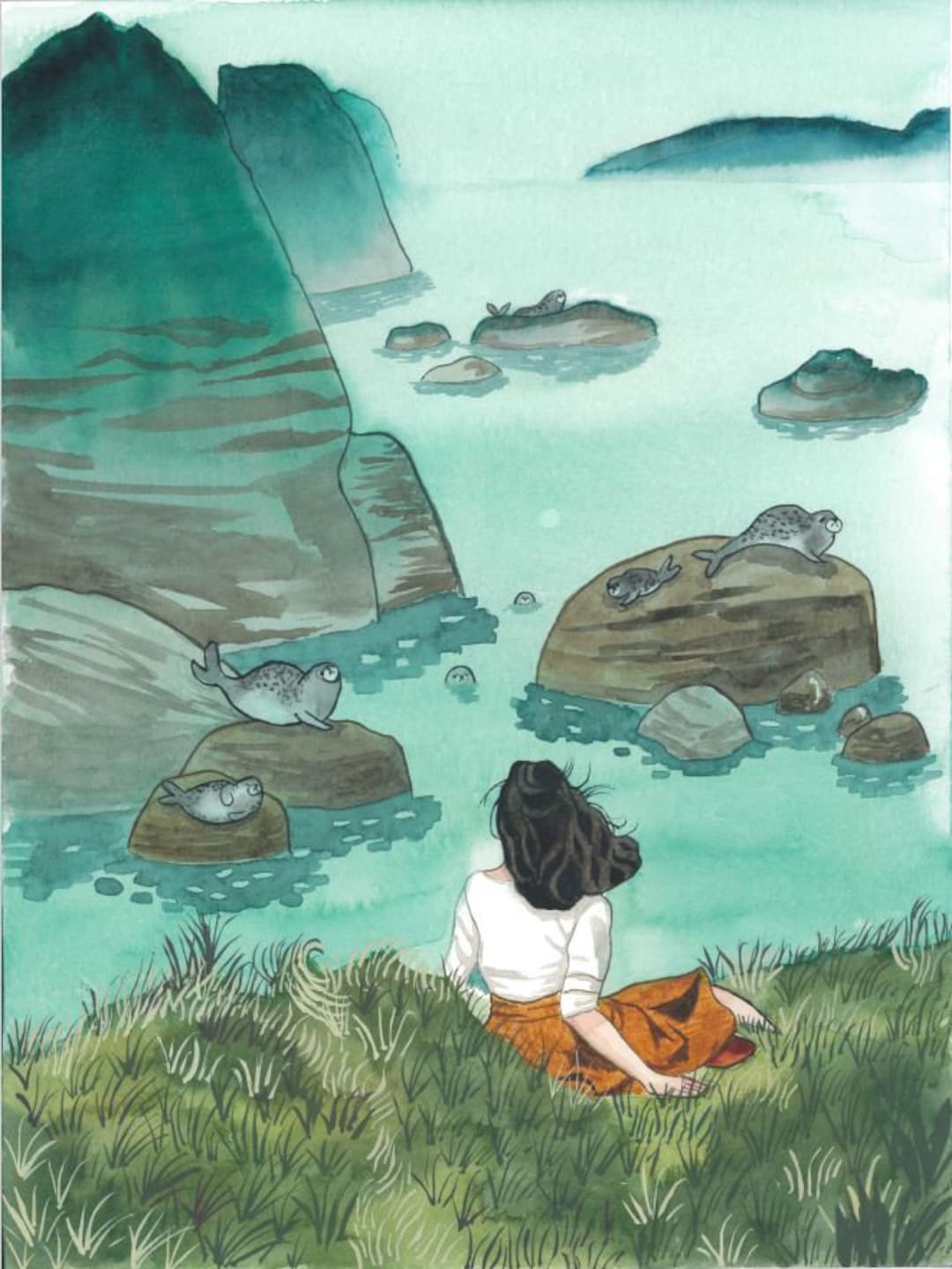 Folklore Watercolor Print - Etsy