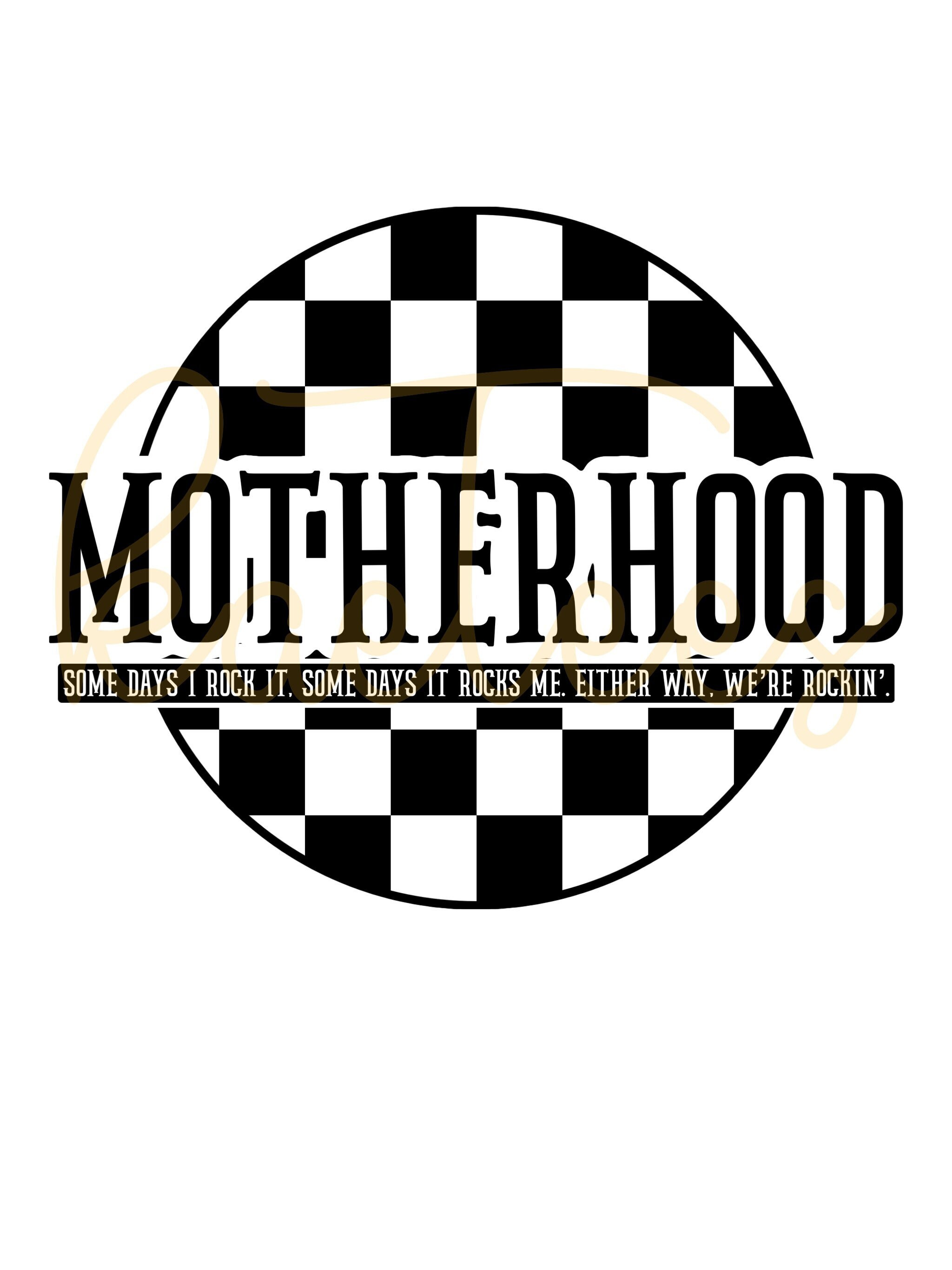 Rockin Motherhood PNG Checkered Motherhood Sublimation - Etsy