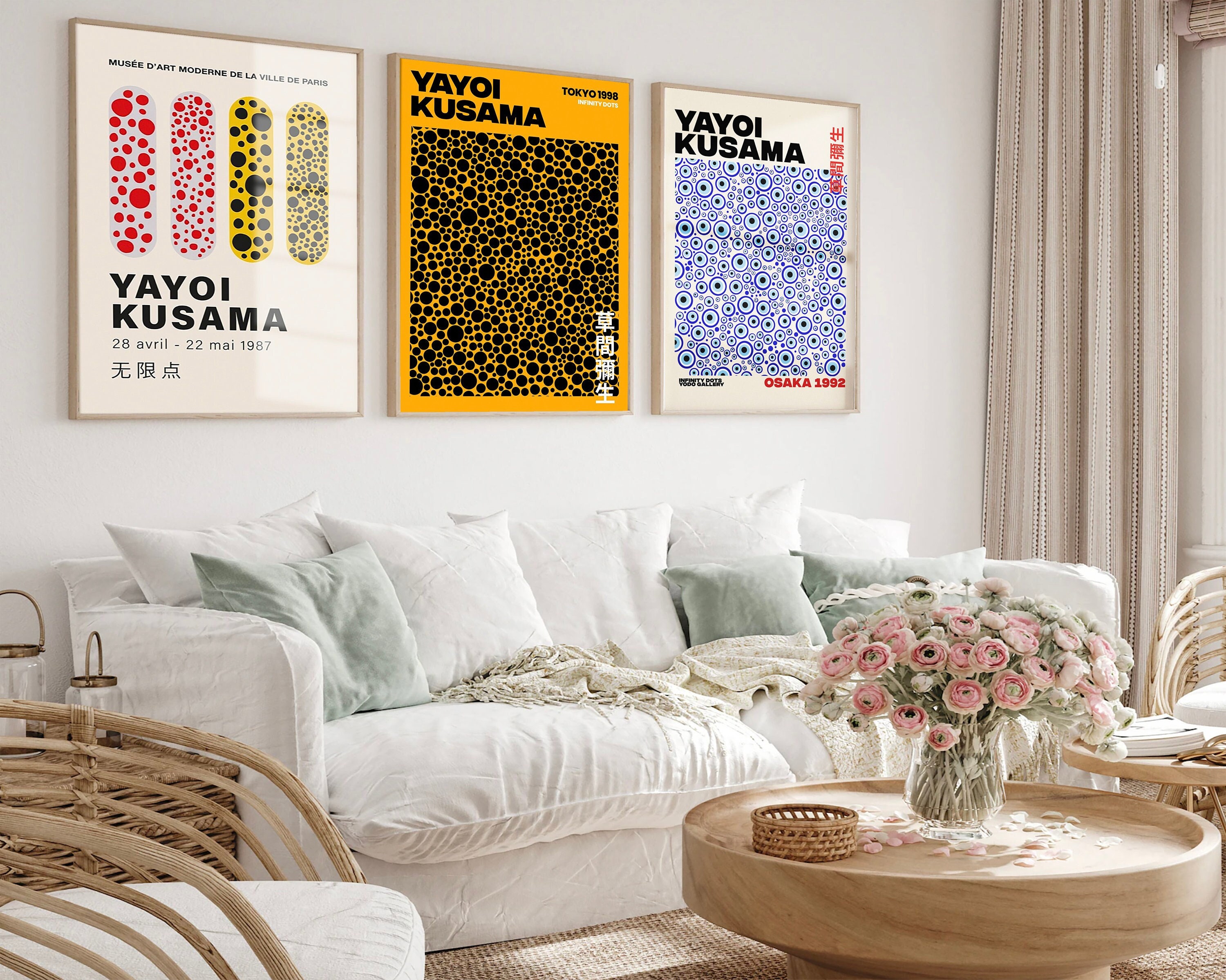 Yayoi Kusama Exhibition Poster Set of 3 Yayoi Kusama - Etsy
