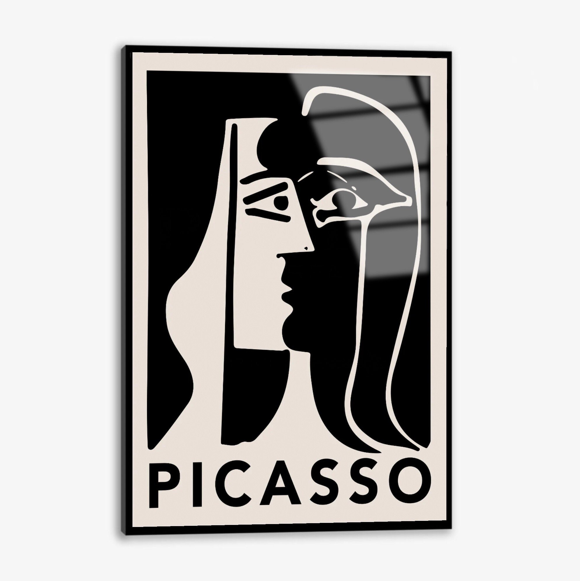 Picasso Black and White Wall Art | Picasso Exhibition Poster | Abstract ...