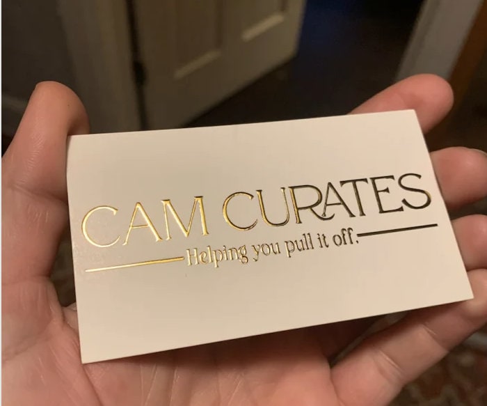 500 Raised Foil Business Card - Raised Gold and Raised Silver Business ...