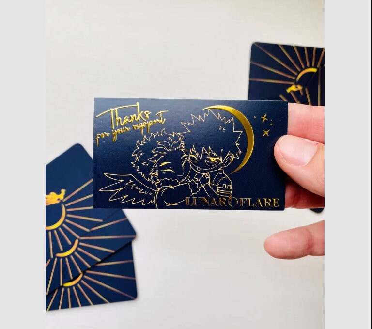 500 Raised Foil Business Card - Raised Gold and Raised Silver Business ...