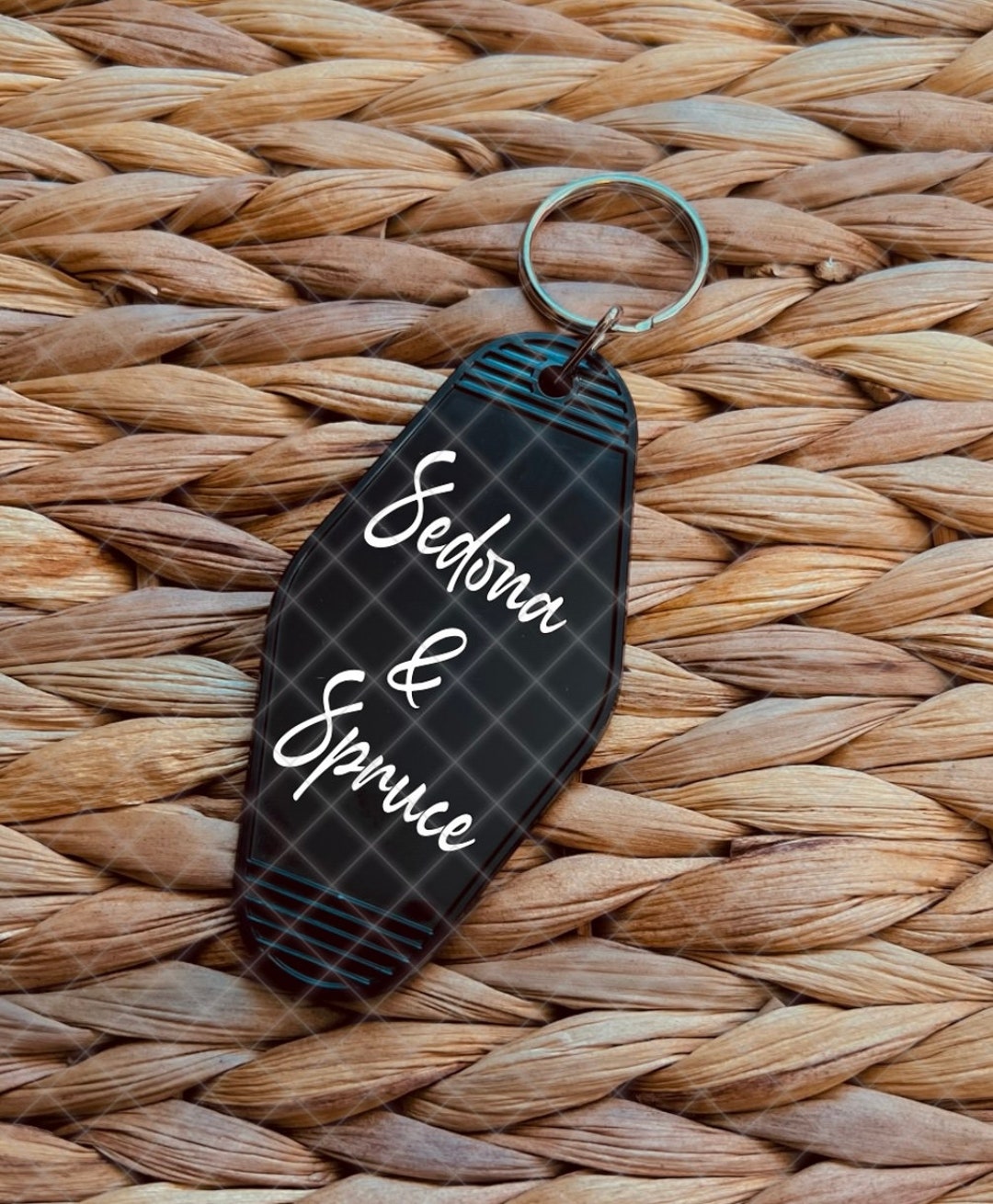 Black Keychain Mockup Hotel Keychain Motel Keychain Digital File Mockup ...