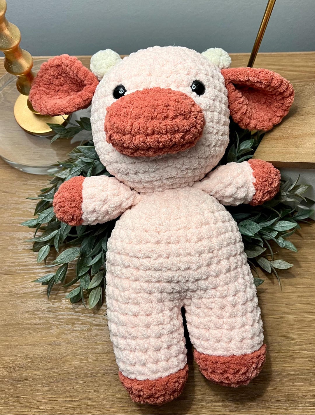 Rosie the Cow, Crochet Cow Stuffie, Handmade Toy, Crochet Animal ...