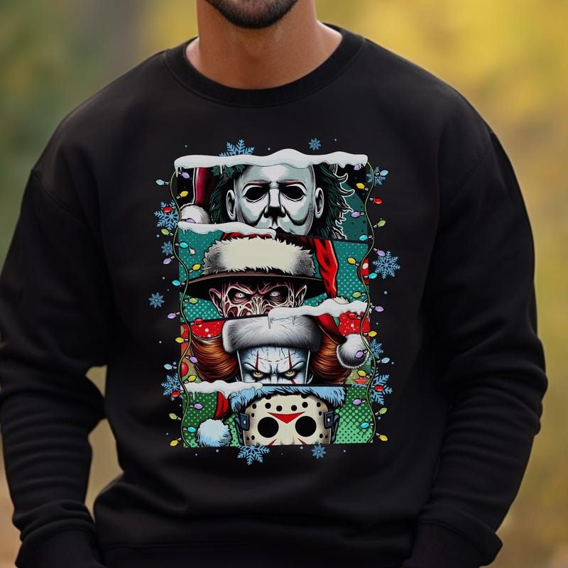 Horror Christmas Sweater - Etsy