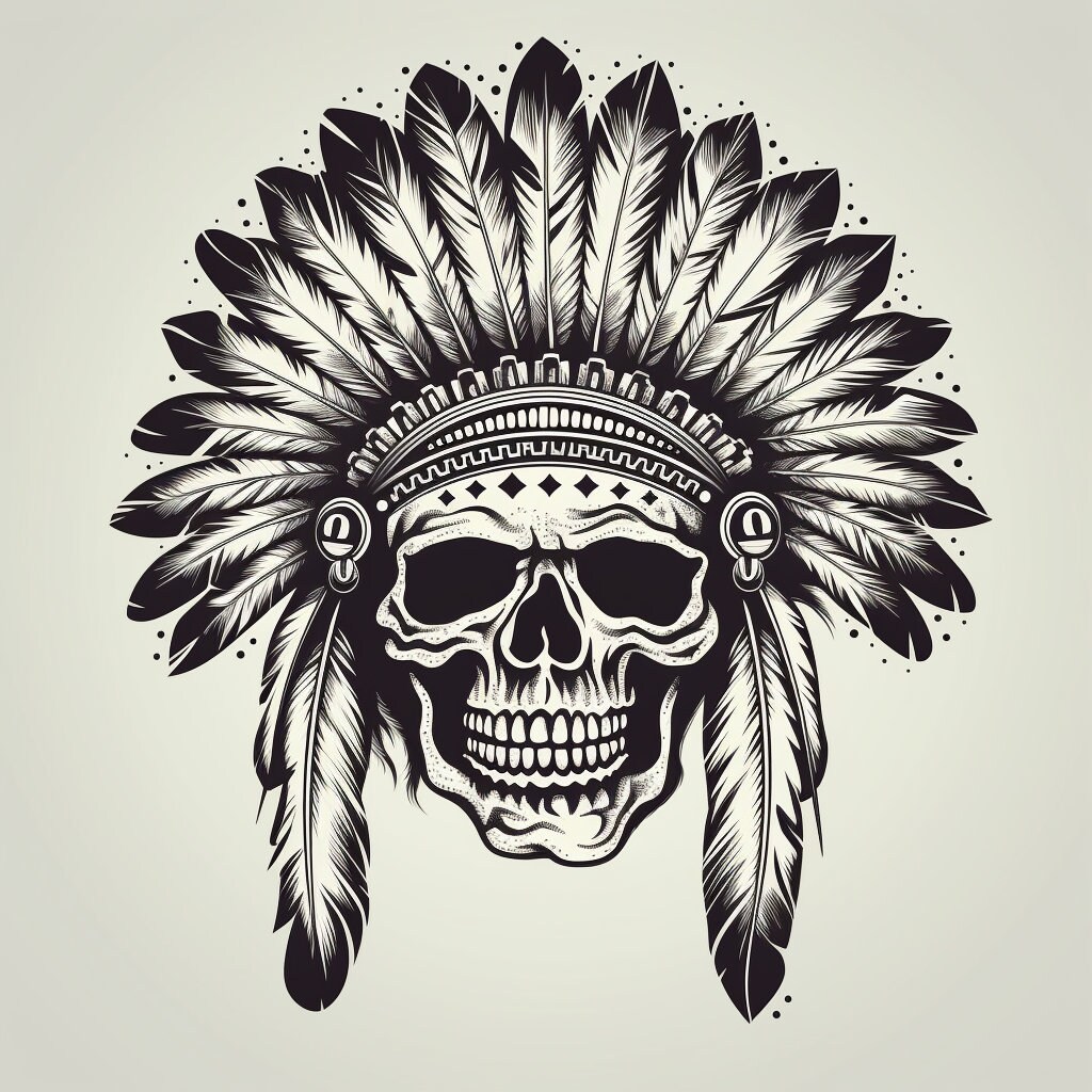 Native American Skull Sketch