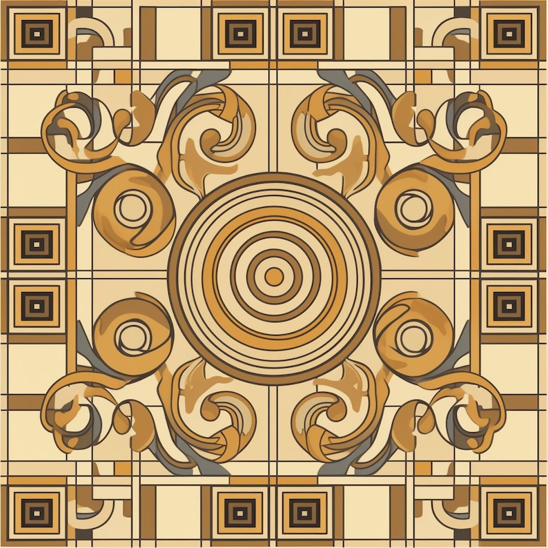 Greek Tile Seamless Pattern, Blue and White, PNG, PDF, Cards, Digital ...