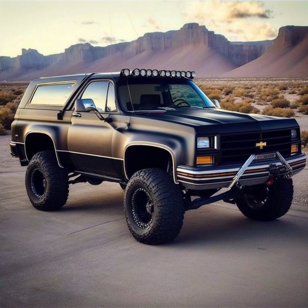1980 Chevrolet Blazer, Black Blazer, Lifted Truck, Custom Blazer, Ai ...