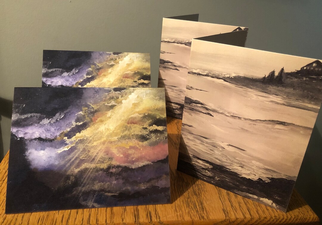 Homemade Designed Hope Filled Maine Girls Set of 4 Note Cards - Etsy