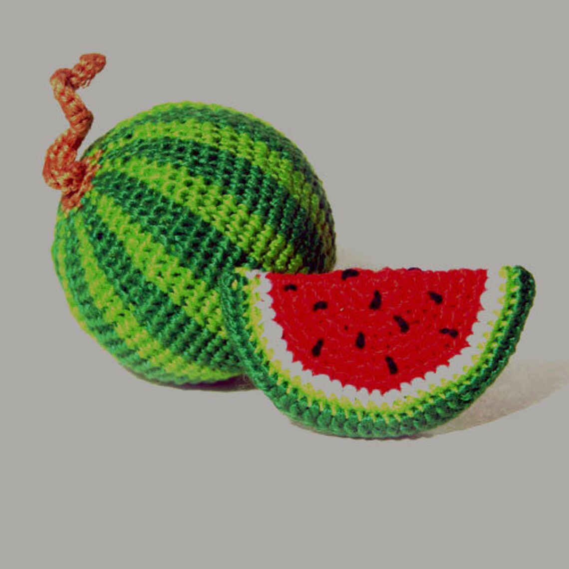 Cute Watermelon Handmade Crochet Pattern Instant Digital - Etsy