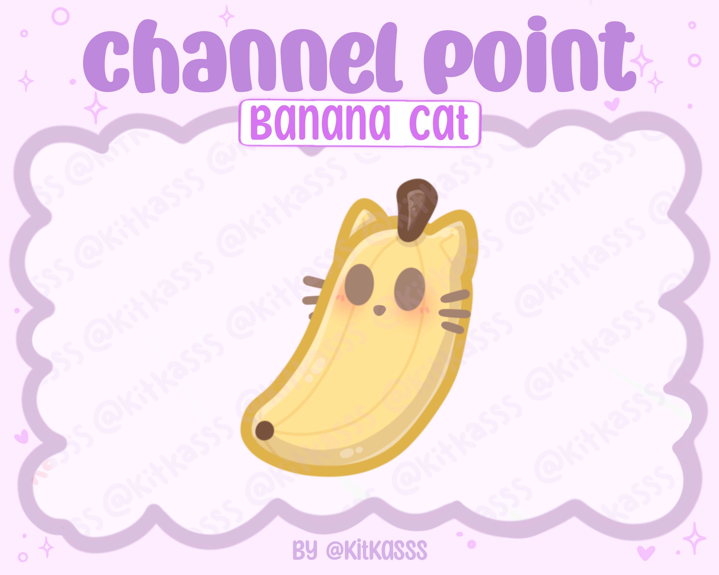 Cute Twitch Channel Point - Banana Cat Channel Point - Banana Channel ...