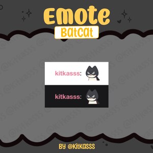 Animated Batcat Emote - Superhero Cat Emote - Justice Cat Emote ...