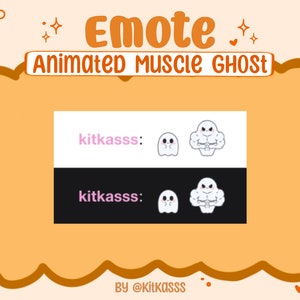 Animated Muscle Ghost Emote Ghost Emote Halloween Emote Spooky Emote ...